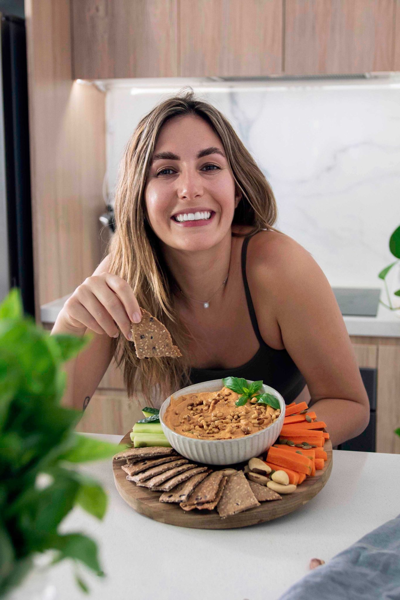 Mediterranean Sun-Dried Tomato Dip | plantbaes