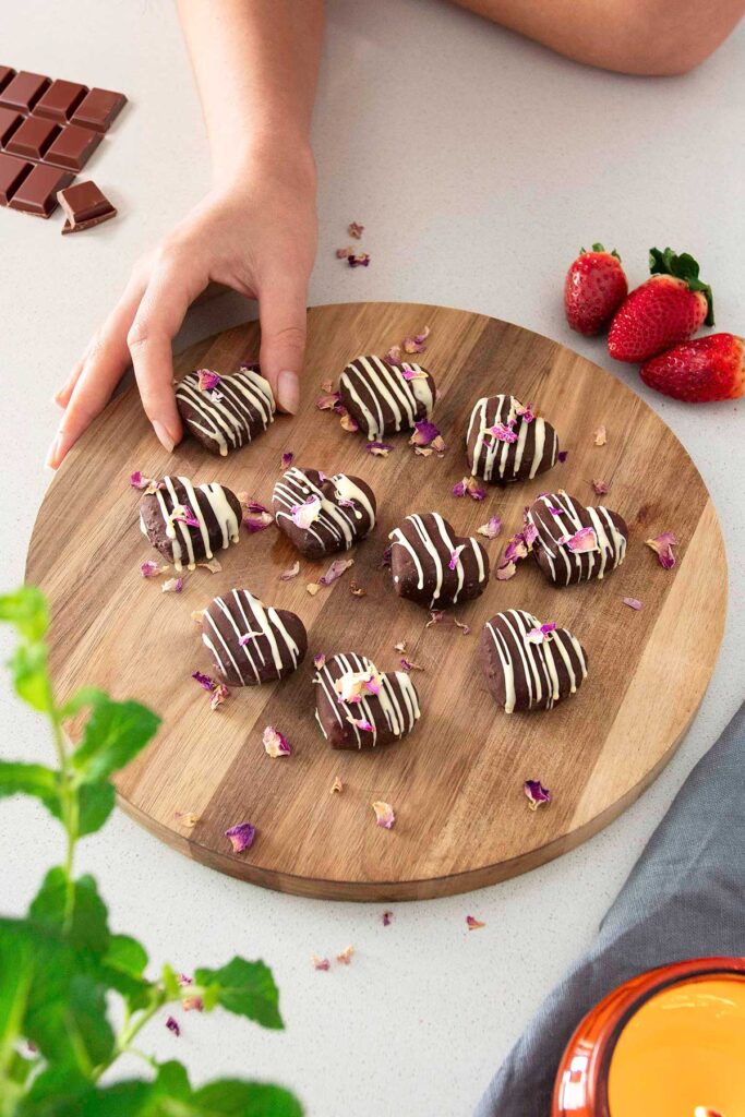 Strawberry Jam Chocolate Bites | plantbaes