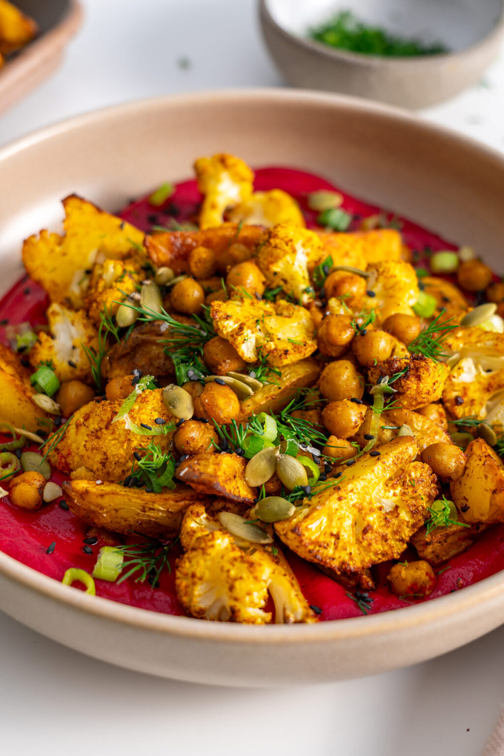 High-Protein Beetroot Medi Bowl | plantbaes