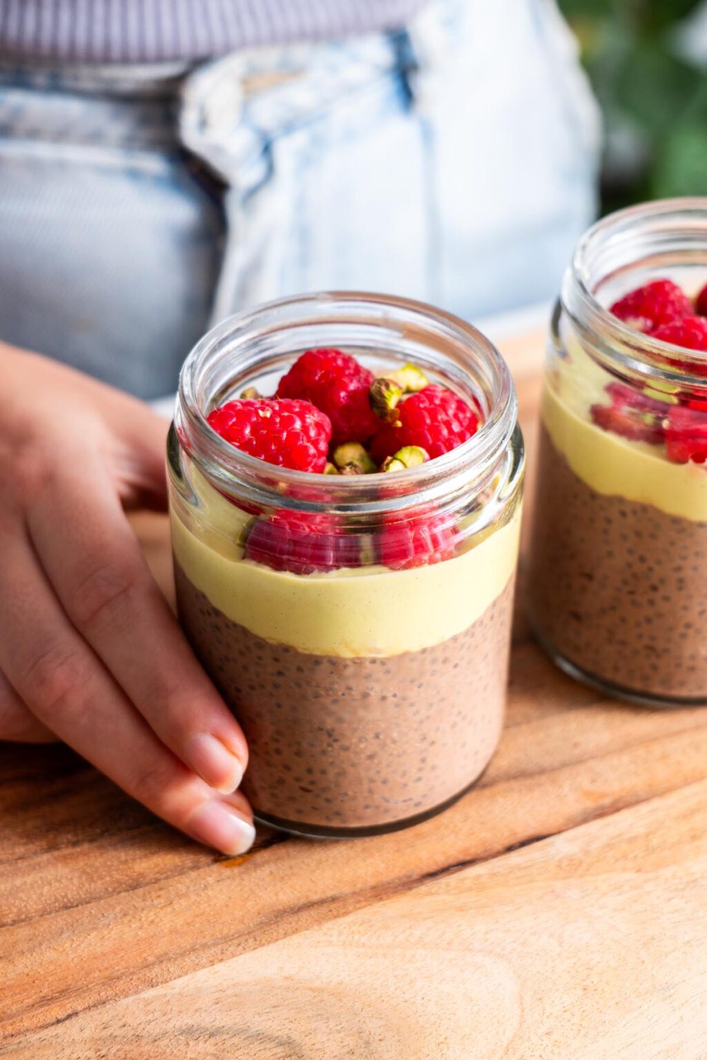 Chocolate Pistachio Chia Pudding | plantbaes