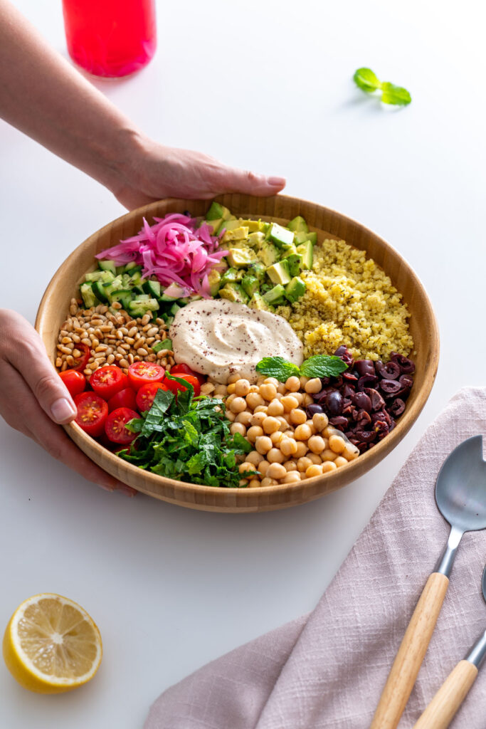 Mediterranean Shared Salad | plantbaes