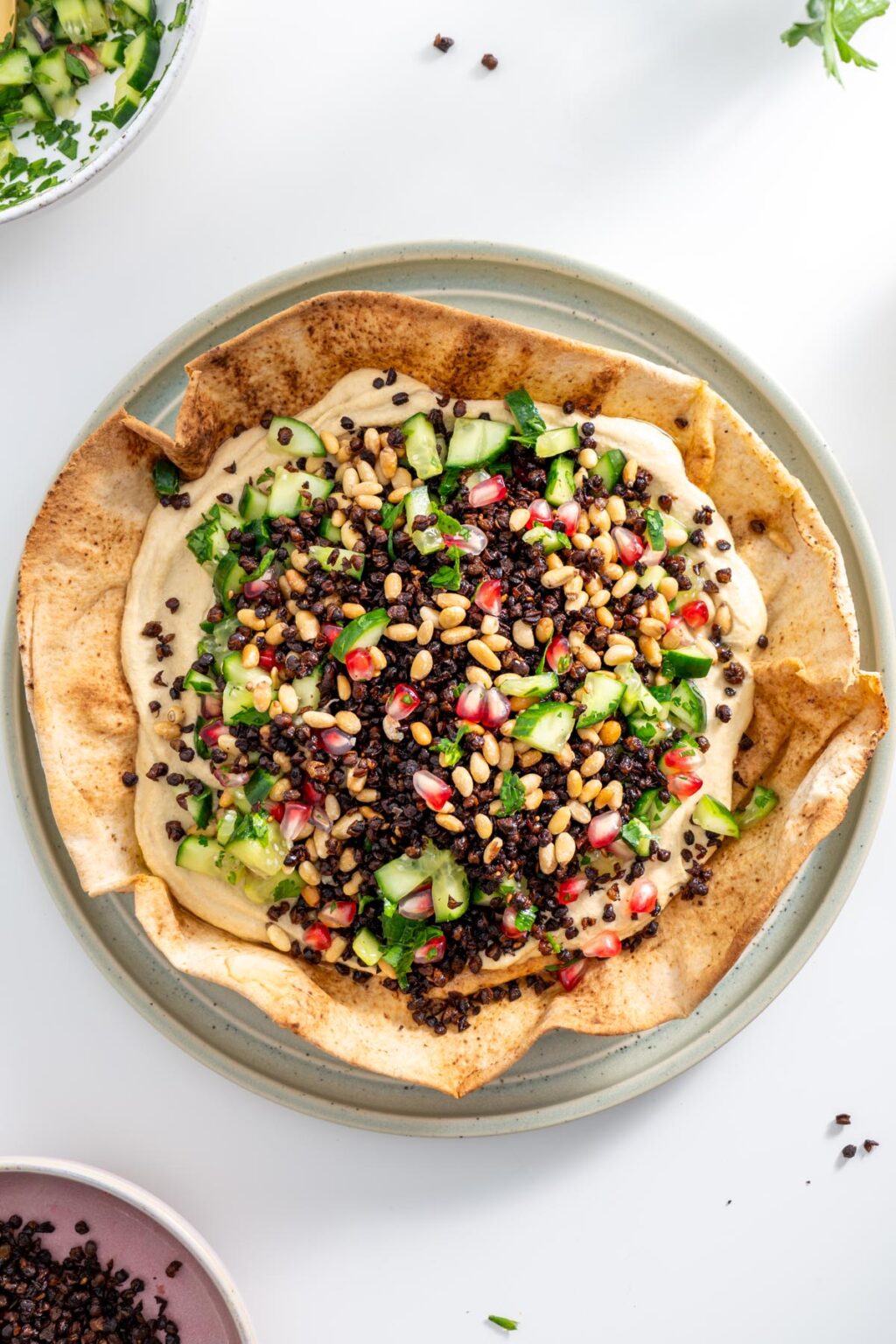 Hummus Pita Bowl | plantbaes