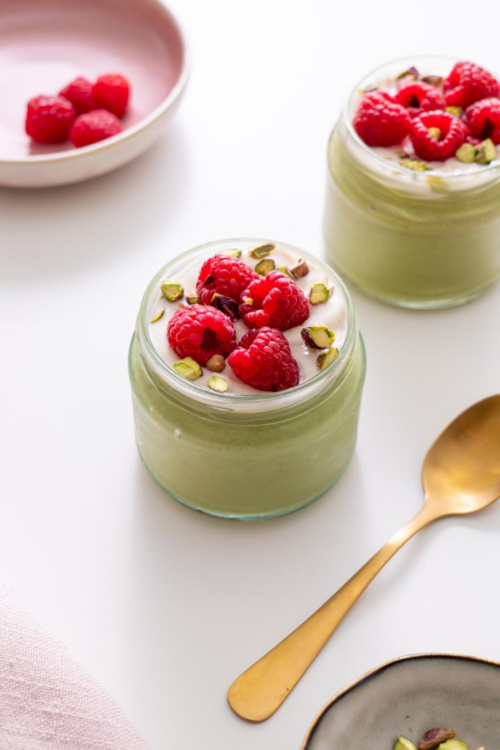 Matcha Blended Chia Pudding | plantbaes